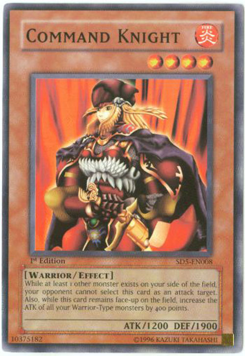 Yu-Gi-Oh Card - SD5-EN008 - COMMAND KNIGHT (common): BBToyStore.com ...