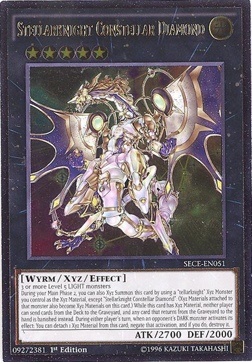 Yu-Gi-Oh Card - SECE-EN051 - STELLARKNIGHT CONSTELLAR DIAMOND (ultimate ...
