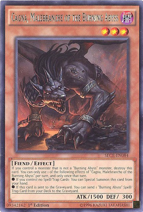 Yu-Gi-Oh Card - SECE-EN084 - CAGNA, MALEBRANCHE OF THE BURNING ABYSS (rare): BBToyStore.com ...