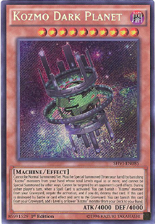Yu-Gi-Oh Card - SHVI-EN085 - KOZMO DARK PLANET (secret rare holo ...
