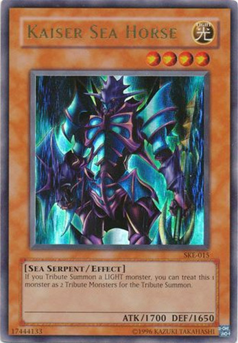 Yu-Gi-Oh Card - SKE-015 - KAISER SEA HORSE (ultra rare holo ...