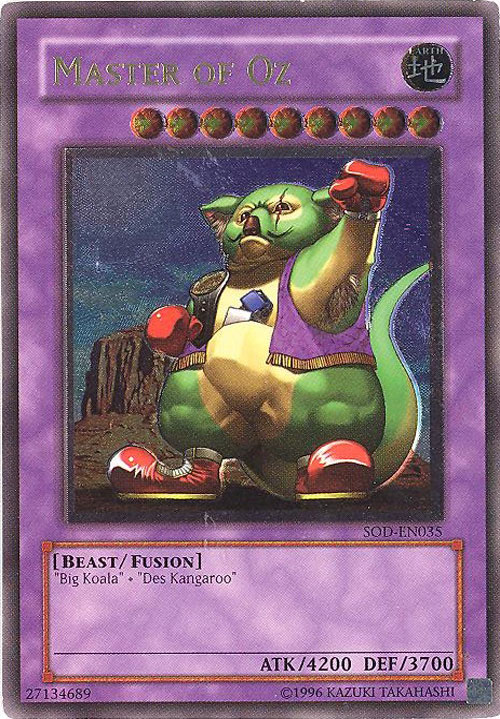 Yu-Gi-Oh Card - SOD-EN035 - MASTER OF OZ (ultimate rare holo ...