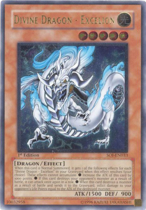 Yu-Gi-Oh Card - SOI-EN033 - DIVINE DRAGON - EXCELION (ultimate rare ...