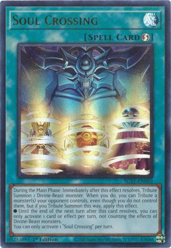 Yu-Gi-Oh Card - EGS1-EN002 - SOUL CROSSING (ultra rare holo ...
