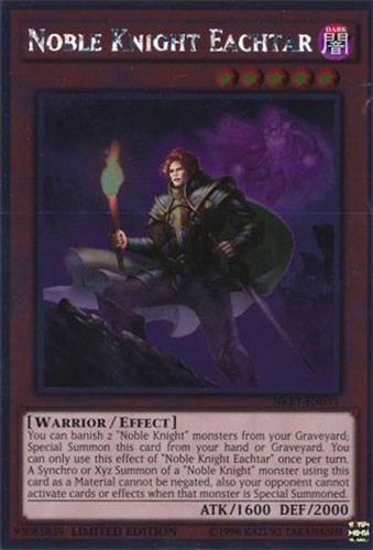 Yu-Gi-Oh Card - NKRT-EN011 - NOBLE KNIGHT EACHTAR (platinum rare ...