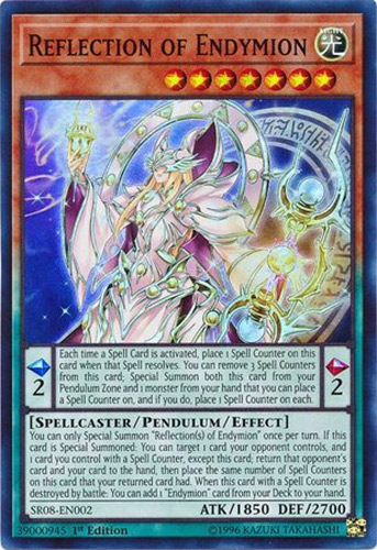 Yu-Gi-Oh Card - SR08-EN002 - REFLECTION OF ENDYMION (super rare holo ...