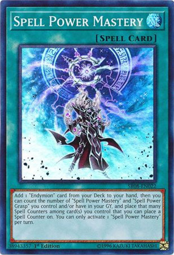 Yu-Gi-Oh Card - SR08-EN022 - SPELL POWER MASTERY (super rare holo ...