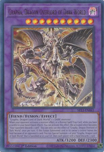 Yu-Gi-Oh Card - SR13-EN041 - GRAPHA, DRAGON OVERLORD OF DARK WORLD (ultra rare holo): BBToyStore ...