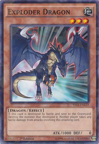 Yu-Gi-Oh Card - YS15-ENL12 - EXPLODER DRAGON (shatterfoil rare ...