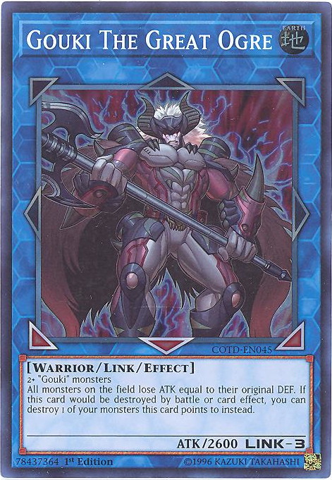 Yu-Gi-Oh Card - COTD-EN045 - GOUKI THE GREAT OGRE (super rare holo ...