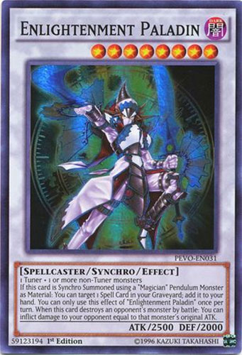Yu-Gi-Oh Card - PEVO-EN031 - ENLIGHTENMENT PALADIN (super rare holo ...