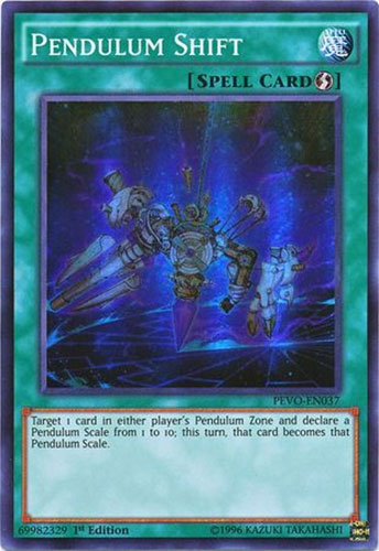 Yu-Gi-Oh Card - PEVO-EN037 - PENDULUM SHIFT (super rare holo): BBToyStore.com - Toys, Plush ...