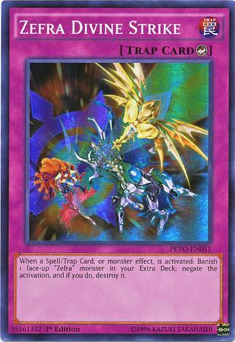 Yu-Gi-Oh Card - PEVO-EN051 - ZEFRA DIVINE STRIKE (super rare holo ...