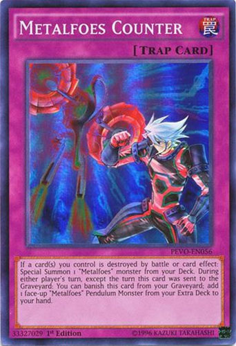 Yu-Gi-Oh Card - PEVO-EN056 - METALFOES COUNTER (super rare holo ...
