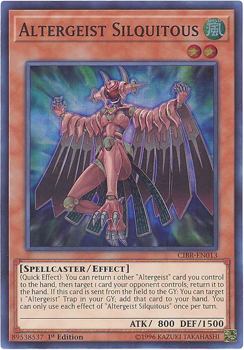 Yu-Gi-Oh Card - CIBR-EN013 - ALTERGEIST SILQUITOUS (super rare holo ...