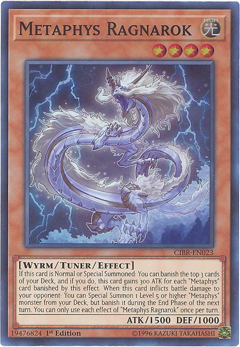 Yu-Gi-Oh Card - CIBR-EN023 - METAPHYS RAGNAROK (super rare holo ...