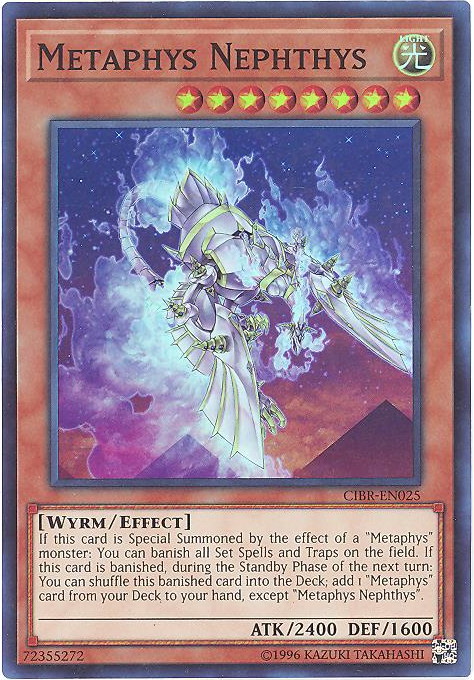 Yu-Gi-Oh Card - CIBR-EN025 - METAPHYS NEPHTHYS (super rare holo ...