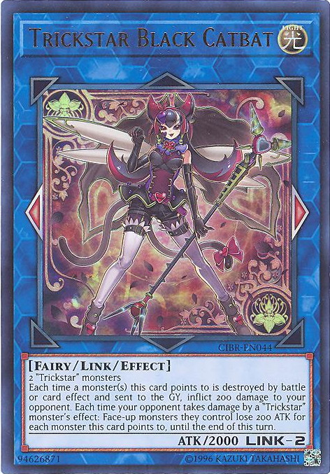 Yu-Gi-Oh Card - CIBR-EN044 - TRICKSTAR BLACK CATBAT (ultra rare holo): BBToyStore.com - Toys ...