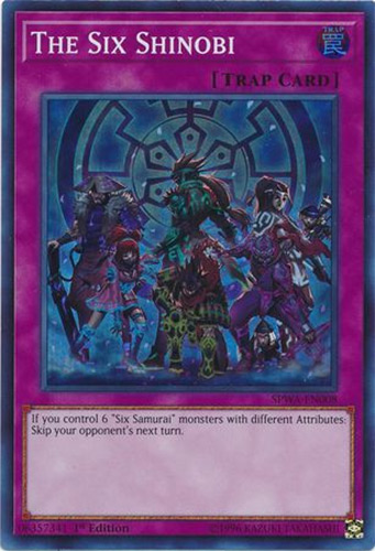 Yu-Gi-Oh Card - SPWA-EN008 - THE SIX SHINOBI (super rare holo ...