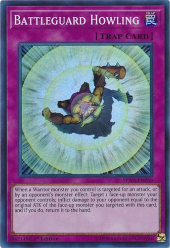 Yu-Gi-Oh Card - SPWA-EN056 - BATTLEGUARD HOWLING (super rare holo ...