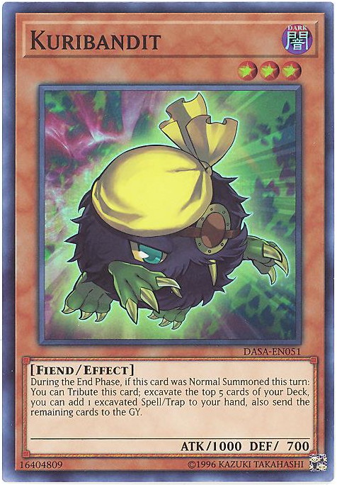 Yu-Gi-Oh Card - DASA-EN051 - KURIBANDIT (super rare holo): BBToyStore ...