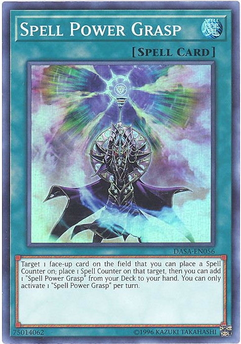 Yu-Gi-Oh Card - DASA-EN056 - SPELL POWER GRASP (super rare holo ...
