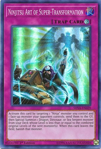 Yu-Gi-Oh Card - SHVA-EN029 - NINJITSU ART OF SUPER-TRANSFORMATION ...