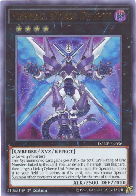 Yu-Gi-Oh Card - DANE-EN036 - FIREWALL EXCEED DRAGON (ultra rare holo ...
