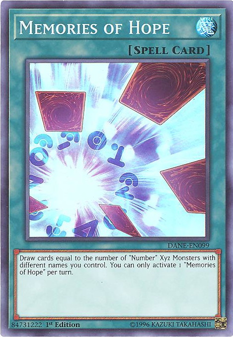 Yu-Gi-Oh Card - DANE-EN099 - MEMORIES OF HOPE (super rare holo ...