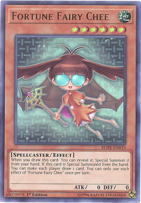 Yu-Gi-Oh Card - BLHR-EN019 - FORTUNE FAIRY CHEE (ultra rare holo ...