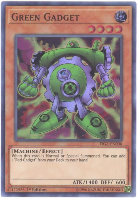 Yu-Gi-Oh Card - FIGA-EN006 - GREEN GADGET (super rare holo): BBToyStore ...