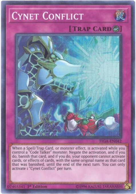 Yu-Gi-Oh Card - FIGA-EN042 - CYNET CONFLICT (super rare holo): BBToyStore.com - Toys, Plush ...