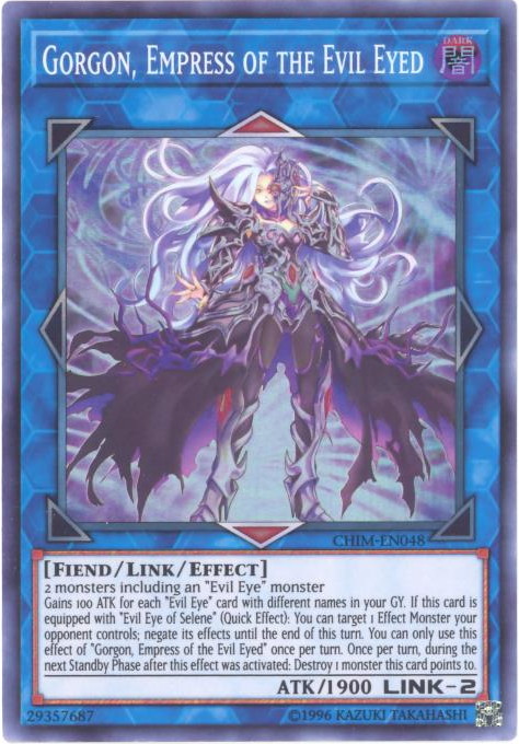 Yu-Gi-Oh Card - CHIM-EN048 - GORGON, EMPRESS OF THE EVIL EYED (super ...