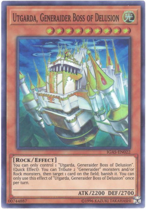 Yu-Gi-Oh Card - IGAS-EN022 - UTGARDA, GENERAIDER BOSS OF DELUSION ...