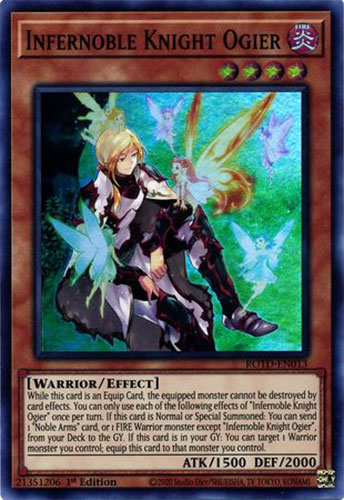 Yu-Gi-Oh Card - ROTD-EN013 - INFERNOBLE KNIGHT OGIER (super rare holo ...