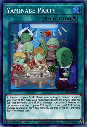 Yu-Gi-Oh Card - ROTD-EN098 - YAMINABE PARTY (super rare holo ...