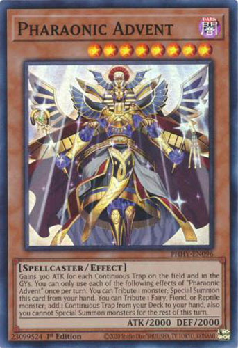 Yu-Gi-Oh Card - PHHY-EN096 - PHARAONIC ADVENT (super rare holo ...