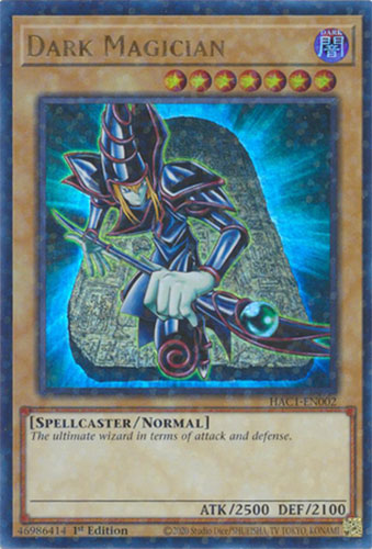 Yu-Gi-Oh Card - HAC1-EN002 - DARK MAGICIAN (ultra rare parallel holo): BBToyStore.com - Toys ...