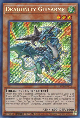 Yu-Gi-Oh Card - HAC1-EN172 - DRAGUNITY GUISARME (secret rare holo): BBToyStore.com - Toys, Plush ...