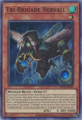 Yu-Gi-Oh Card - OP16-EN009 - TRI-BRIGADE NERVALL (super rare holo ...