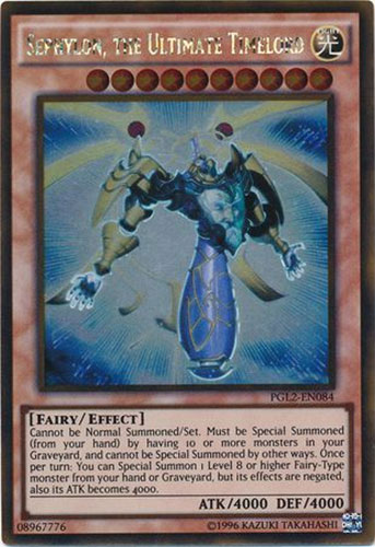 Yu-Gi-Oh Card - PGL2-EN084 - SEPHYLON, THE ULTIMATE TIMELORD (gold ...