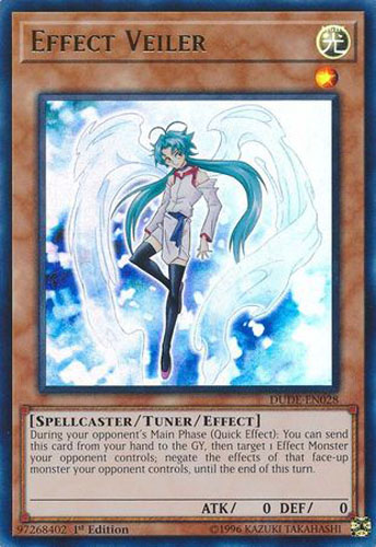 Yu-Gi-Oh Card - DUDE-EN028 - EFFECT VEILER (ultra rare holo): BBToyStore.com - Toys, Plush ...