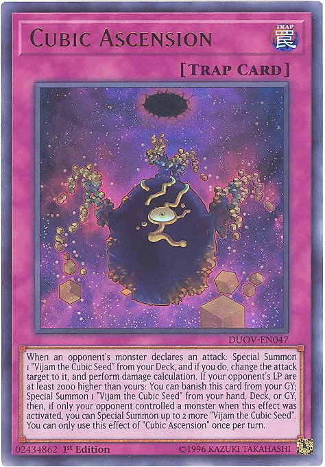 Yu-Gi-Oh Card - DUOV-EN047 - CUBIC ASCENSION (ultra rare holo ...