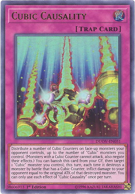 Yu-Gi-Oh Card - DUOV-EN051 - CUBIC CAUSALITY (ultra rare holo ...