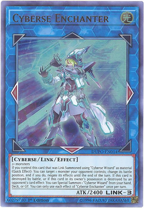 Yu-Gi-Oh Card - DUPO-EN014 - CYBERSE ENCHANTER (ultra rare holo ...