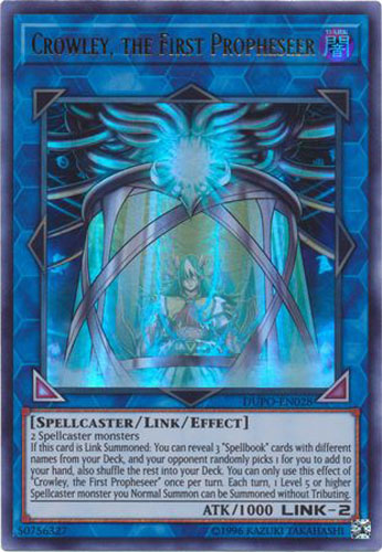 Yu-Gi-Oh Card - DUPO-EN028 - CROWLEY, THE FIRST PROPHESEER (ultra rare ...