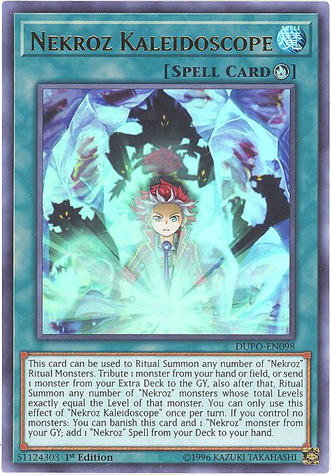 Yu-Gi-Oh Card - DUPO-EN098 - NEKROZ KALEIDOSCOPE (ultra rare holo): BBToyStore.com - Toys, Plush ...