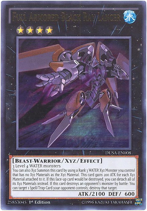 Yu-Gi-Oh Card - DUSA-EN008 - FULL ARMORED BLACK RAY LANCER (ultra rare ...