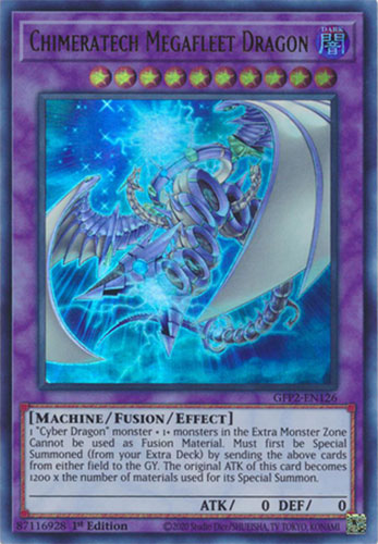 Yu-Gi-Oh Card - GFP2-EN126 - CHIMERATECH MEGAFLEET DRAGON (ultra rare ...