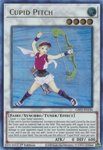 Yu-Gi-Oh Card - GFP2-EN136 - CUPID PITCH (ultra rare holo): BBToyStore ...